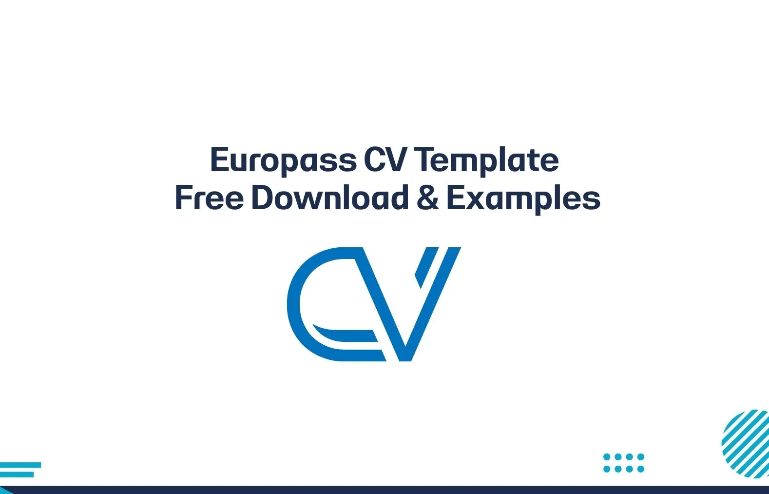 Europass CV Template: Free Download & Examples - Europass Cv
